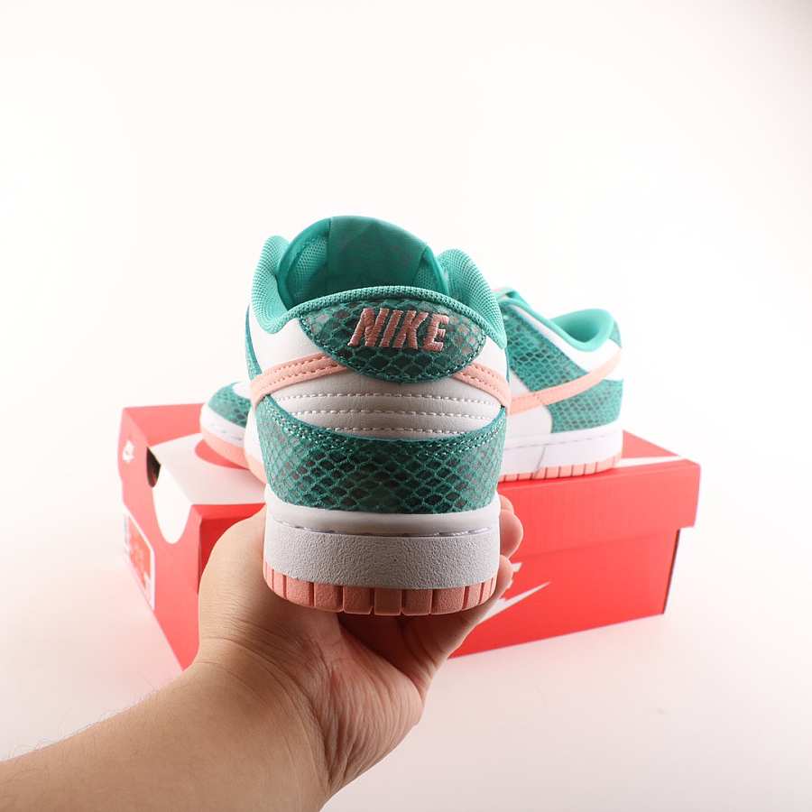 Nike Dunk Low Snakeskin Washed Teal Bleached Coral - DR8577-300 - KICKHUB