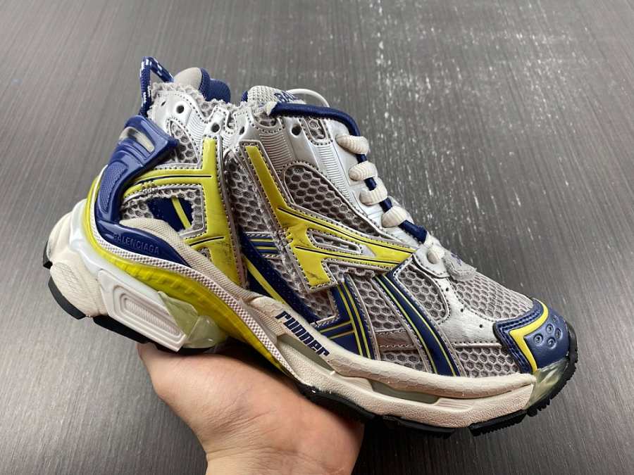 Balenciaga Runner Yellow Blue - 677403W3RB59174 - KICKHUB